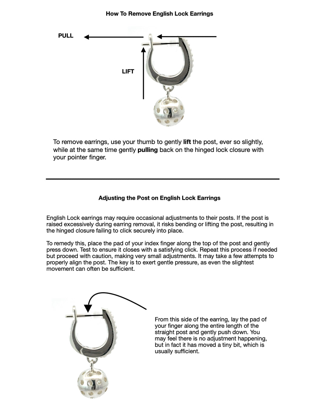 How to Use English Lock Earrings | Pickleluxe® Pickleball Jewelry
